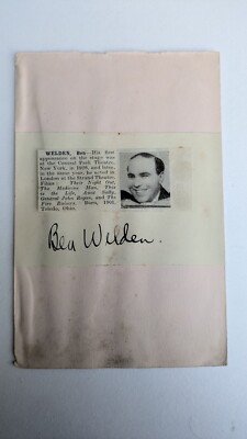 Ben Welden signed autograph album page American actor Superman Batman ...