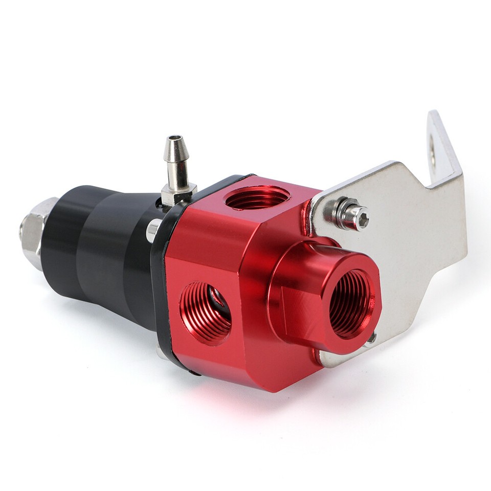 Inline Fuel Pressure Regulator Adjust FPR 3-65 PSI 3/8'' IN/OUT/Return ...
