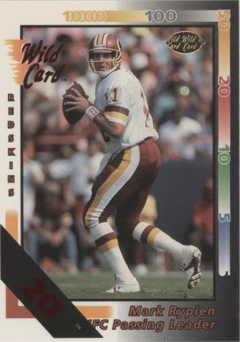 1992 Wild Card - Mark Rypien #243 20 Stripe for sale online | eBay