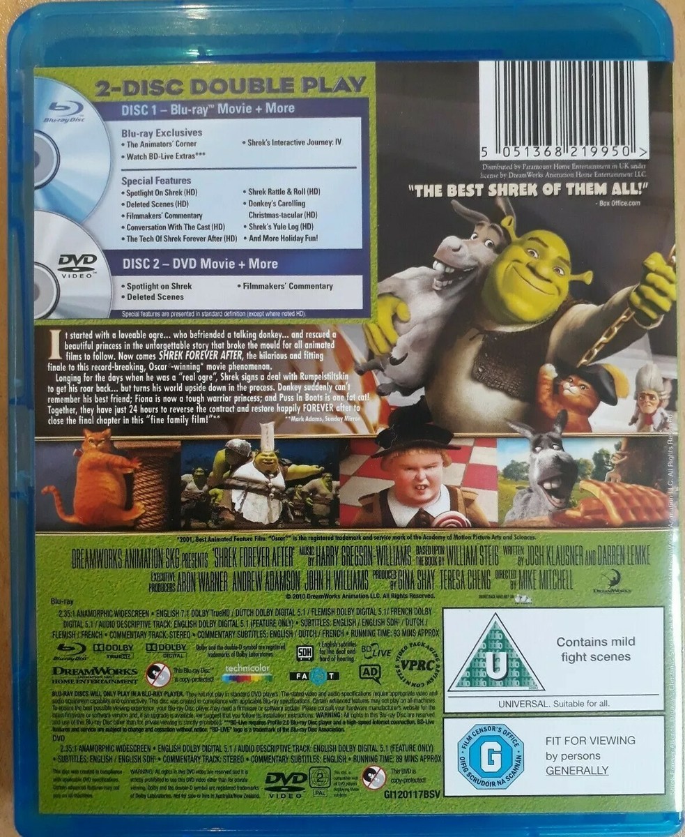 Dreamworks 4-Movie Collection Shrek Madagascar Kung Fu, 47% OFF