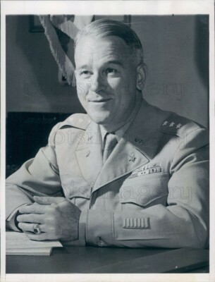 1948 Press Photo Secretary of US Army Kenneth Royall in Military ...
