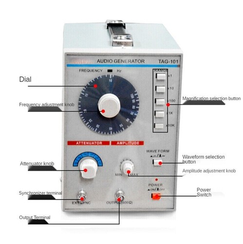 TAG-101 Low Frequency Audio Signal Generator Signal Source 10Hz-1MHz ...