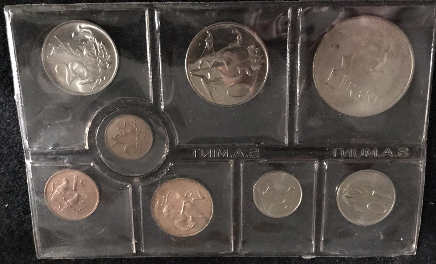 $43.44 silver melt South Africa 1976 Mint Set-Silver 1 Rand Coin ...