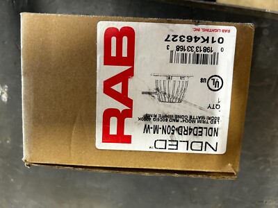 RAB 4'' LED ROUND TRIM MODULE # NDLED4RD-50N-M-W | eBay