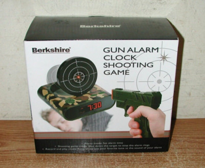 BERKSHIRE GUN ALARM CLOCK SHOOTING GAME | eBay