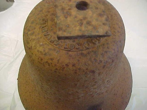 WWII U.S.N. SHIPS QUARTERDECK BELL..HARVARD LOCK COMPANY AP-74 USS ...