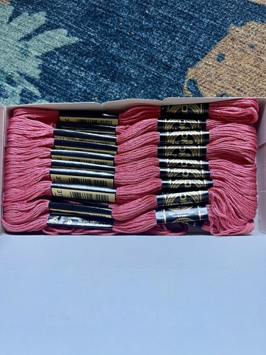 17 Boxes of DMC 6-strand Mouline Embroidery Floss in Rose Pink | eBay