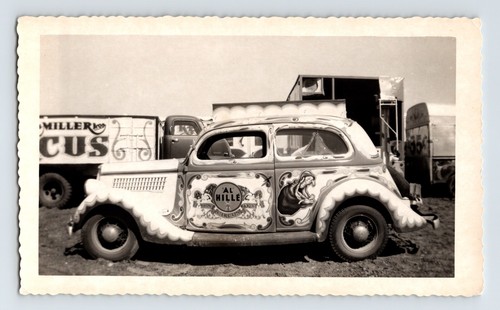 Vintage Photo Kelly Miller Circus 1950 Al Hille Artist Car Hugo OK 3.5 ...