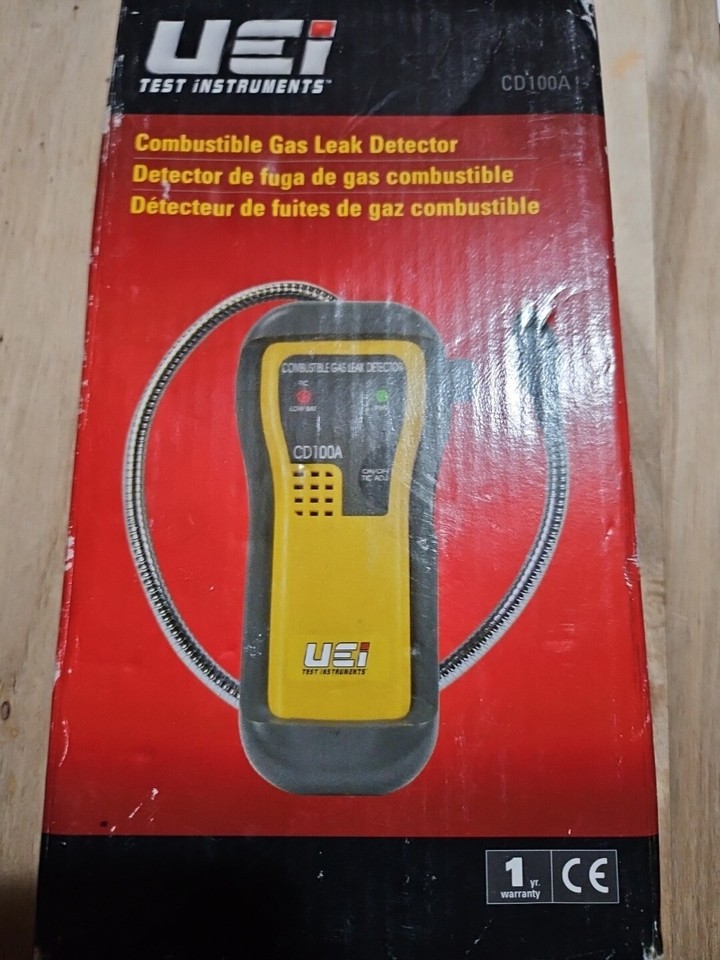 UEI CD100A Long Gooseneck Combustible Gas Leak Detector for Propane etc ...