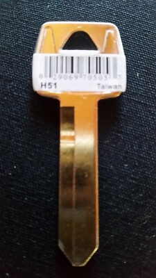 Hy-Ko Blank H51 Fits Honda Car Key Stock#11010H51 | eBay