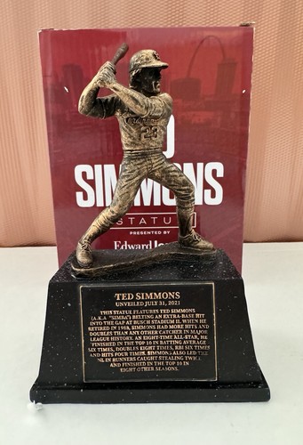 STL Cardinals Ted Simmons Hall of Fame NIB Statue, SGA 5/29/22 New ...