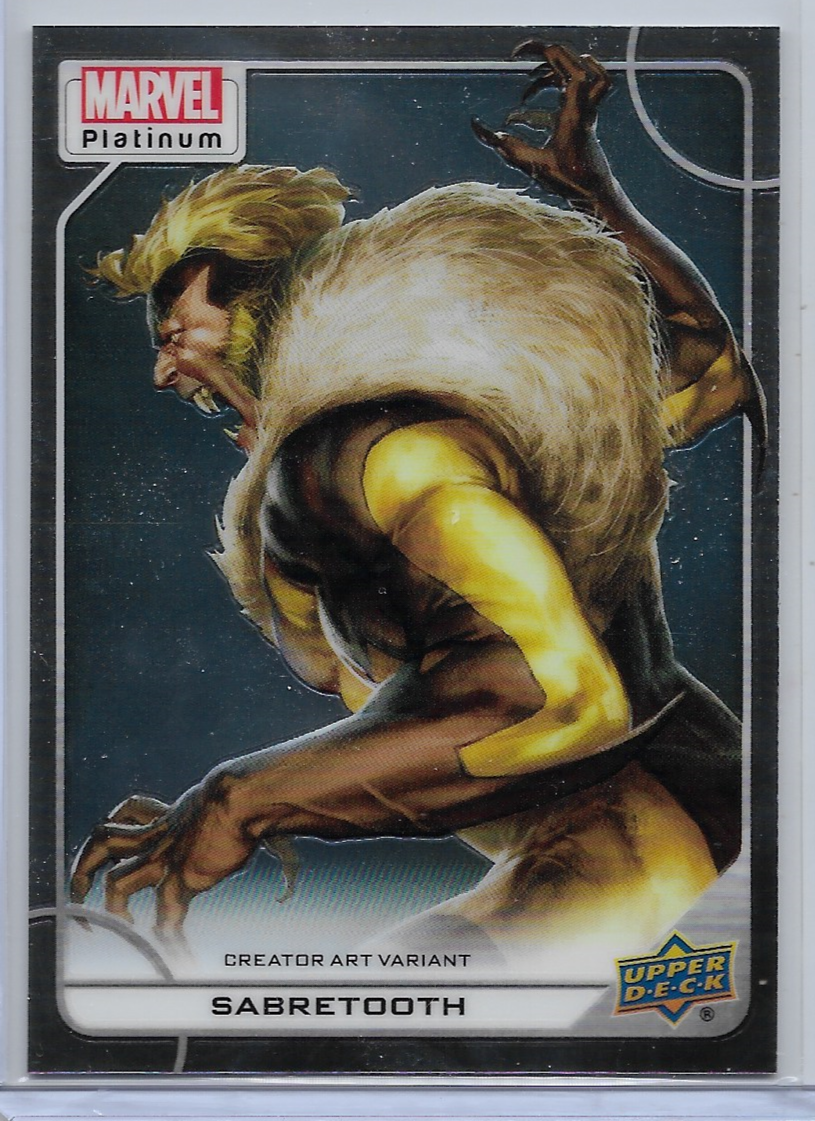 2023 UPPER DECK MARVEL PLATINUM SABRETOOTH CREATOR ART VARIANT 23-V 1: ...
