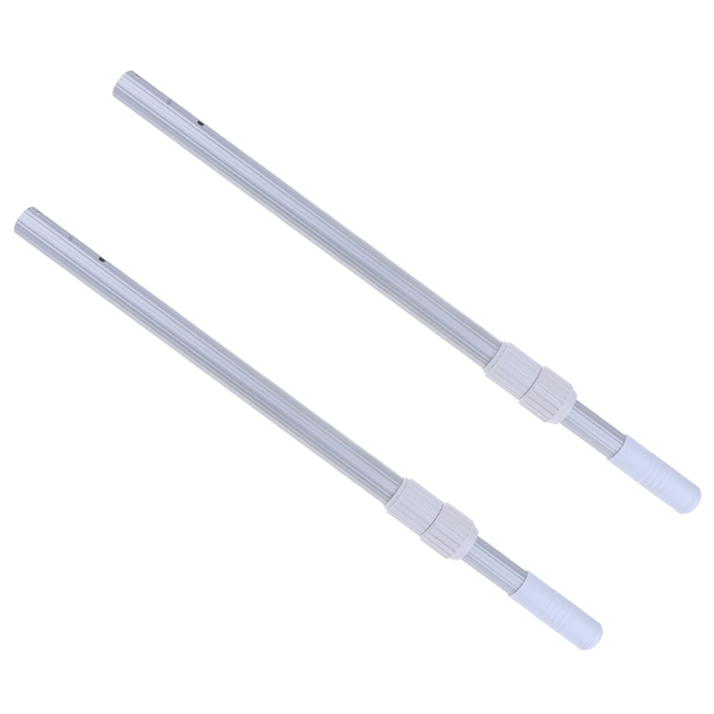 2x NEW Swimming Pool Extension Skimming Pole Telescope Telescoping ...