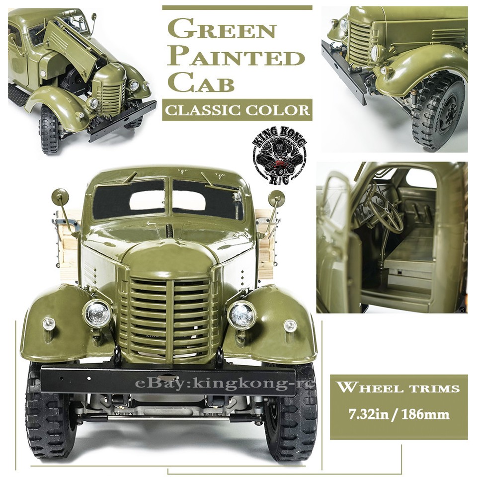 Kingkong RC 1/12th ZIS150/CA10 FWD 4x2 RC Car Crawler Truck w/ Metal ...