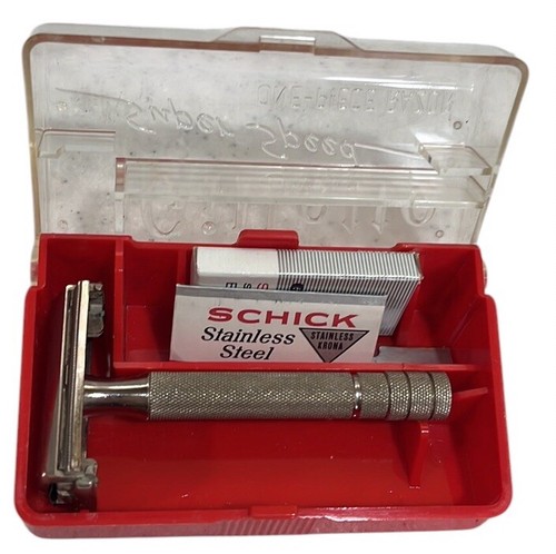 Vintage Gillette Super Speed One-Piece Razor W/Original Case~Shaving ...