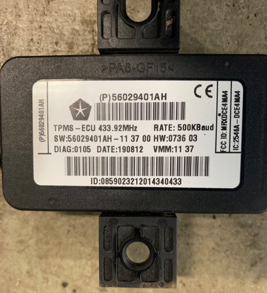 2012 Ram 2500 Tire Pressure Monitoring Module 56029401AH | eBay