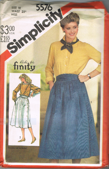 Simplicity Sewing Pattern 5576 Misses Side Button Skirts SZ 10 NEW ...