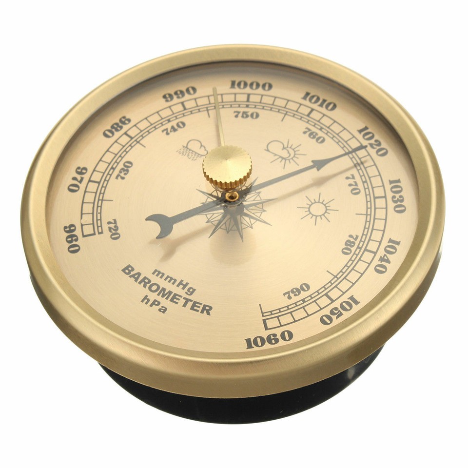 Wall Hanging Barometer Thermometer Weather Hygrometer 70MM 960-1060hPa ...