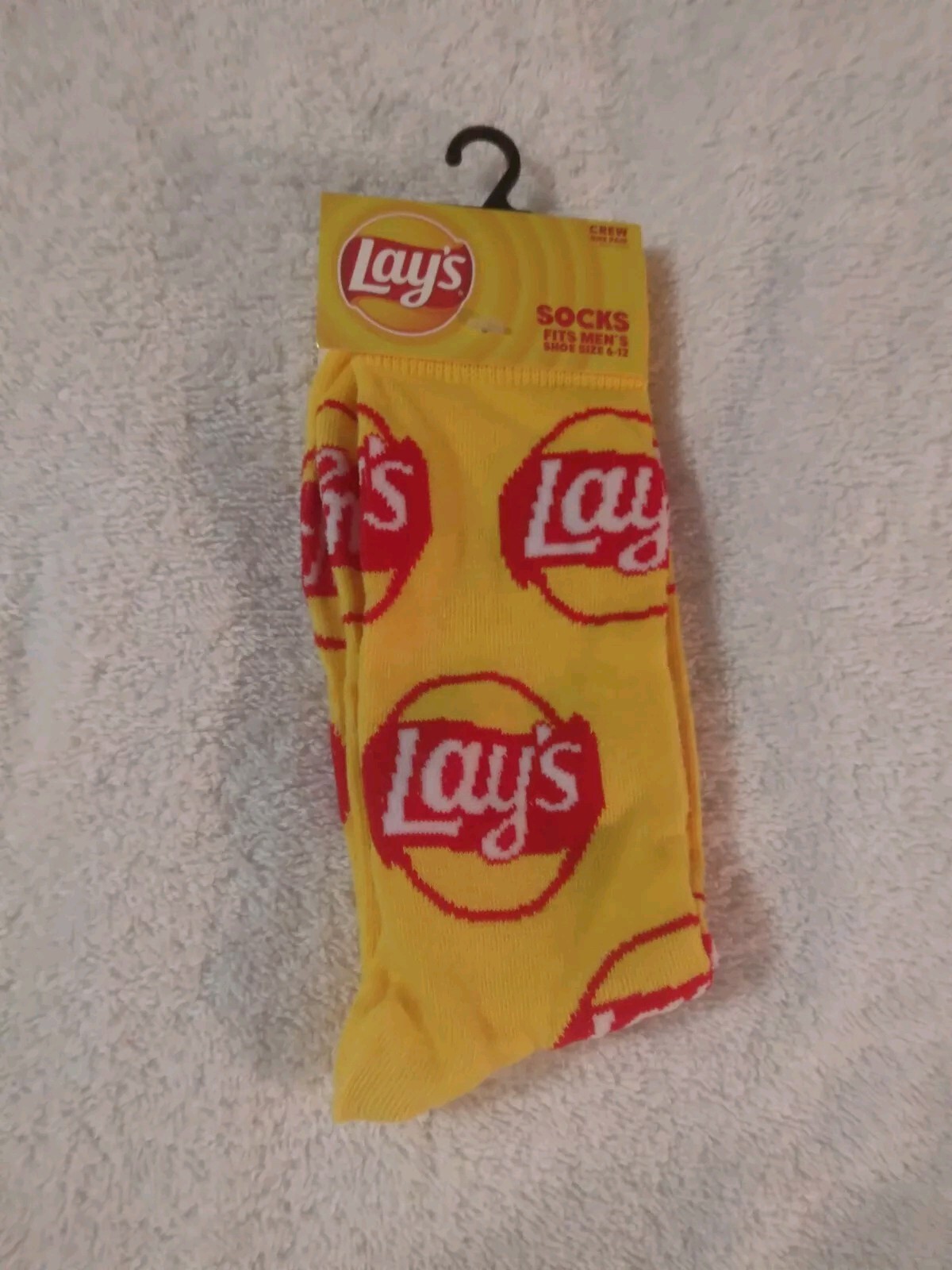 Men Shoe Size 6-12 Crew Cut Lays Potato Chips Socks 1 Pair | eBay