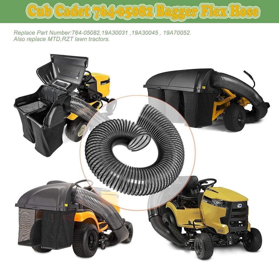 MTD Cub Cadet Bagger Flex Hose - Clear, Lightweight, and Perfect for ...