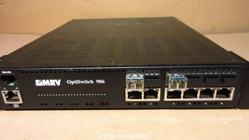 MRV OptiSwitch 906 6x Tri-Mode 100FX/1000FX SFP OR RJ45 10/100/1000 ...