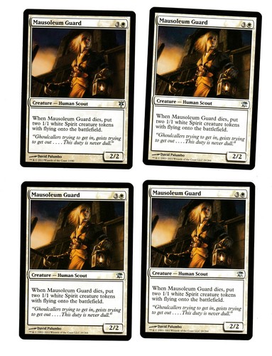 4x Mausoleum Guard EX Innistrad Mtg Magic EDH 4x x4 | eBay