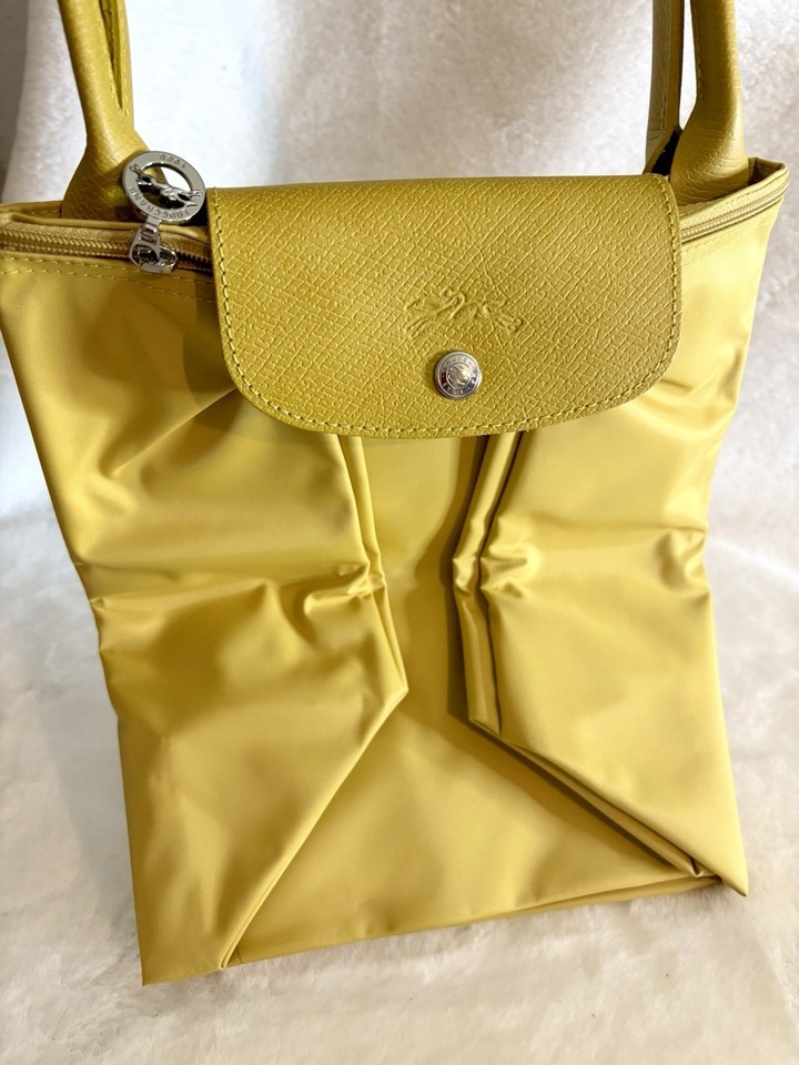 Longchamp LE PLIAGE LARGE Tote Bag CANARY YELLOW PRETTY - NWT | eBay