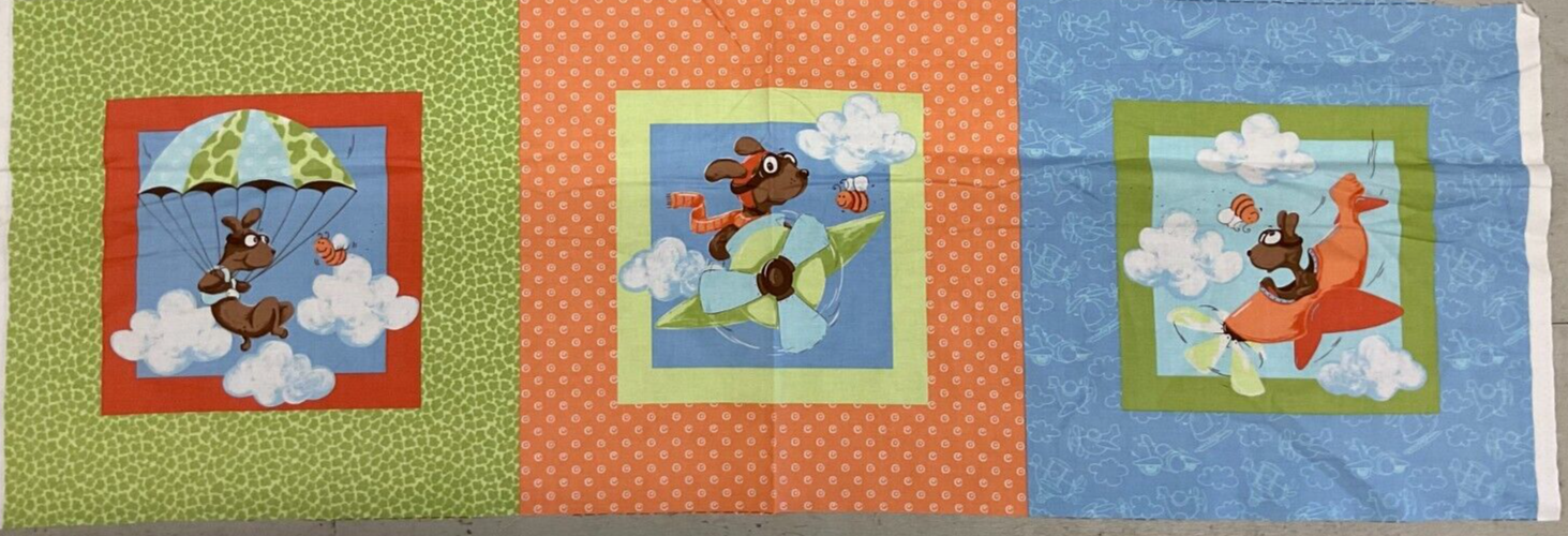 WORLD OF SUSYBEE - ZIG - THE FLYING ACE PUPPY PANEL #SB20005 BY HAMIL ...