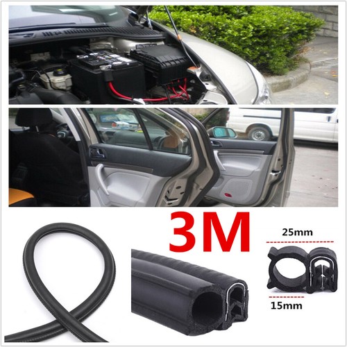 3M Dustproof Edge Decoration Parts Car Door Trunk Seal Strip Rubber ...