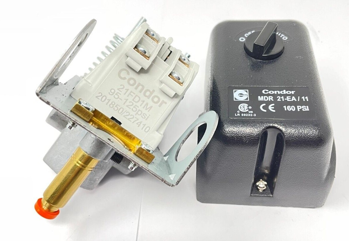 MDR21-EA/11 CONDOR PRESSURE SWITCH 4 PORT W/ UNLOADER & ON-OFF LEVER | eBay