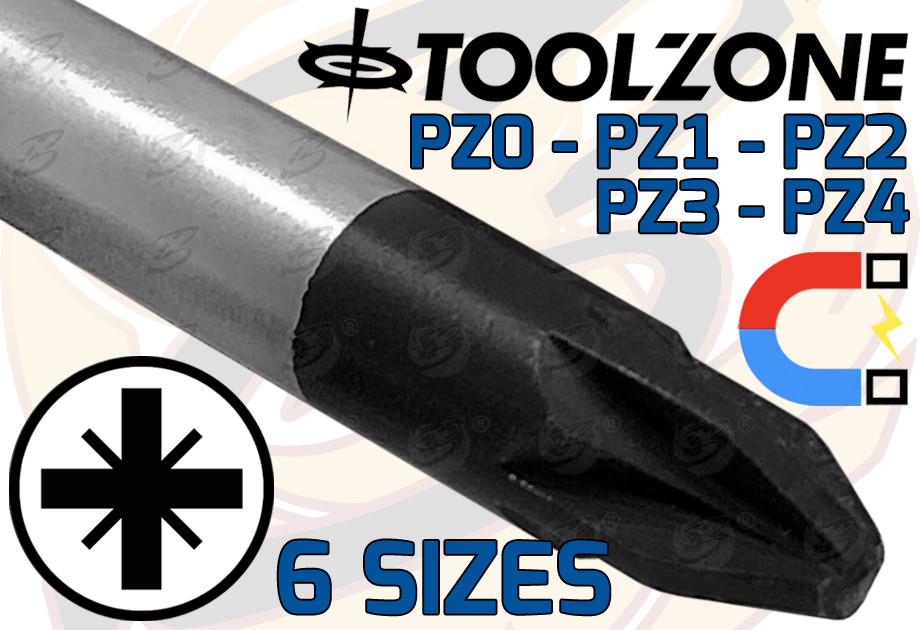 Magnetic Screwdriver Set Pozidrive Slotted Go Through HEAVY DUTY ...