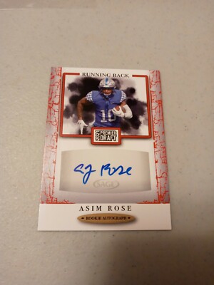 ASIM ROSE 2021 SAGE Premier Draft High RED AUTOGRAPH AUTO RC #A168 ...
