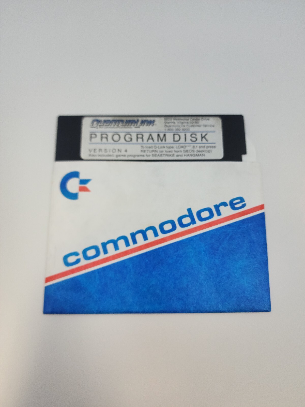 Quantum Link Version 4 Program Disk Commodore 64 C64 Program on 5.25 ...