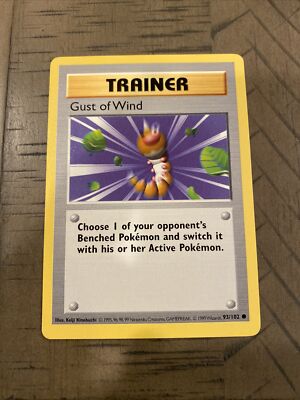 Pokemon Cards - Shadowless Gust of Wind #93/102 BASE Set 1999 | eBay