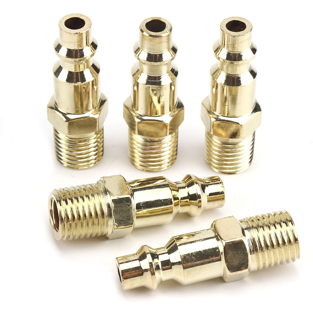 4 Quick Connect Fittings 4Pc Brass Hose Pipe Fitting Connectors Garden
