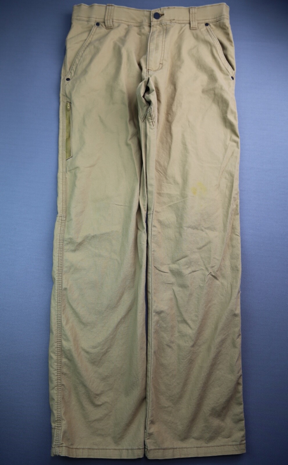 Men's Wrangler Rugged Utility Pants Brown Stretch Siz… - Gem