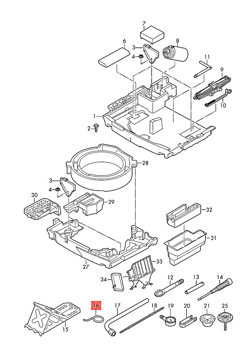 Genuine VW SEAT SKODA AUDI Amarok Ameo Arteon Extractor Hook 1 Point ...