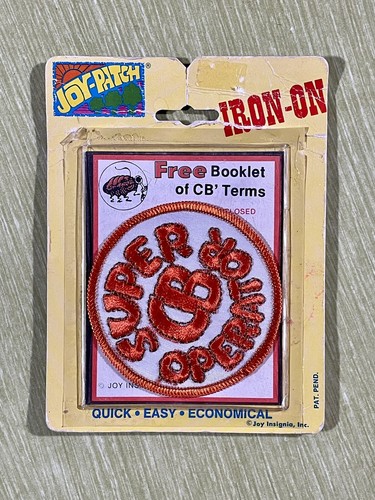 Super CB Operator Iron On Patch Round Joy Patch New | eBay
