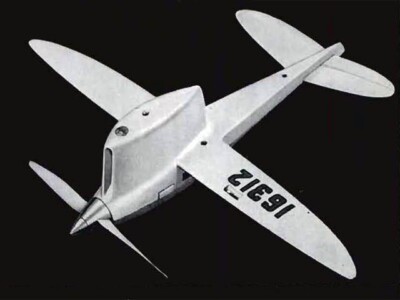 All American Control Line 20" Wing RC Model Airplane Printed Plans ...