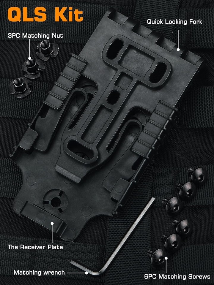 Modular Holster Adapter Tactical QLS Kit Leg Strap Drop Leg Platform | eBay
