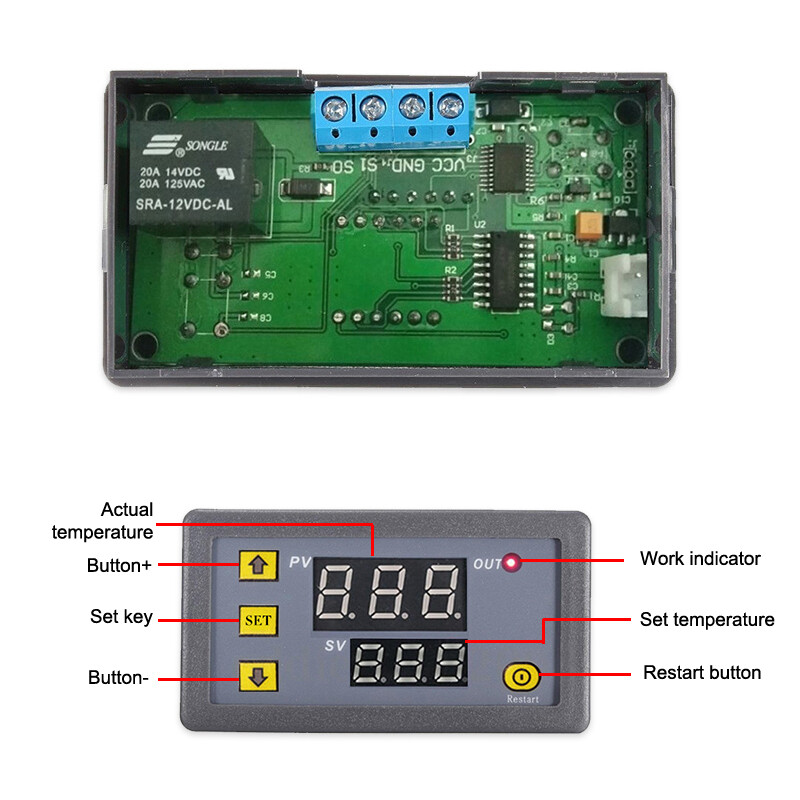 W3230 Mini Digital Temperature Controller 12V 24V 220V Thermostat Regulat*d* | eBay