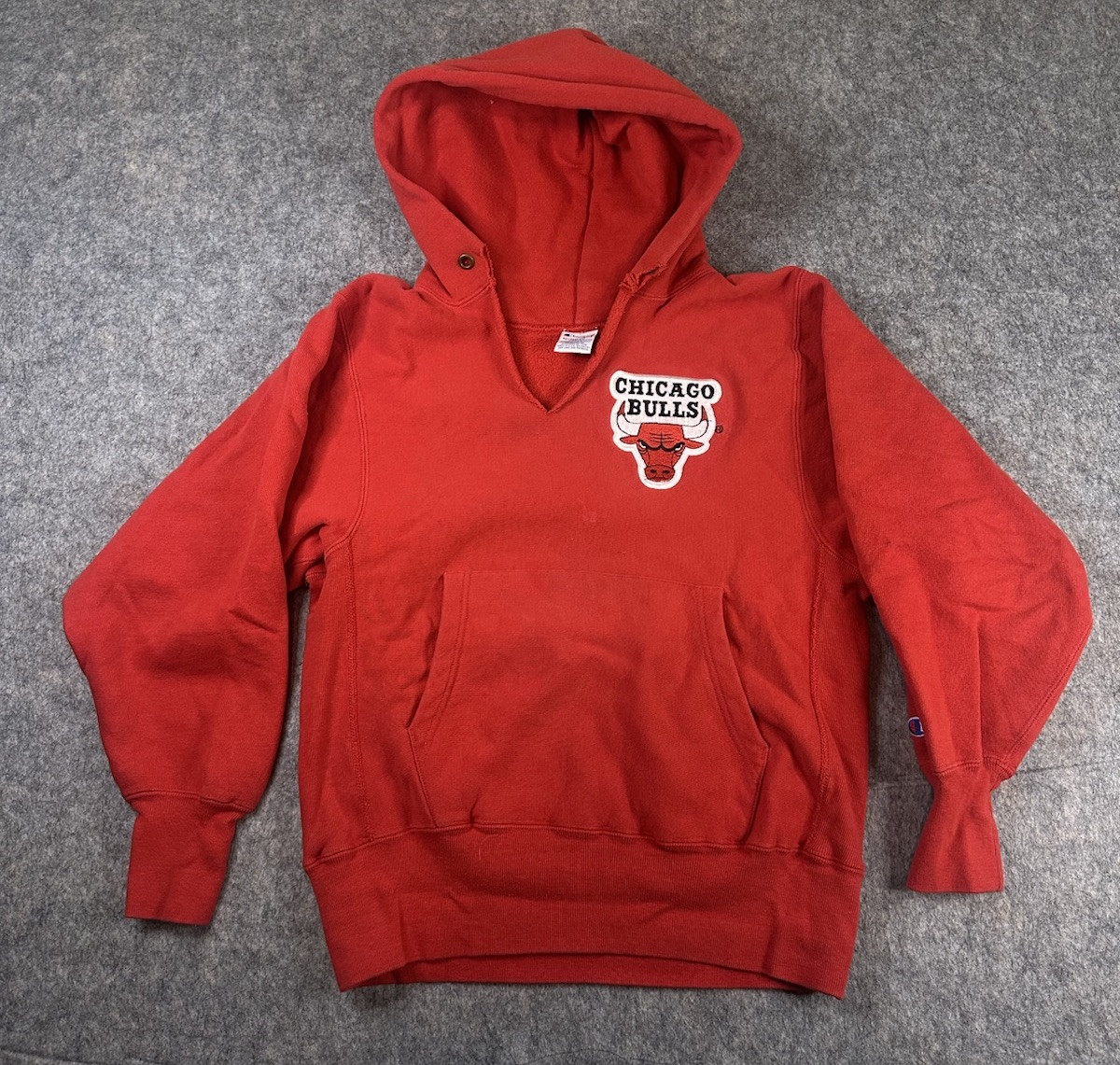 Vintage Chicago Bulls NBA Champion Reverse Weave Hood… - Gem