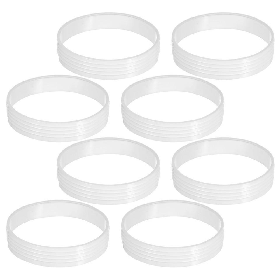 8pcs Golf Hole Marker Rings - White Plastic Cup Collars Practice ...