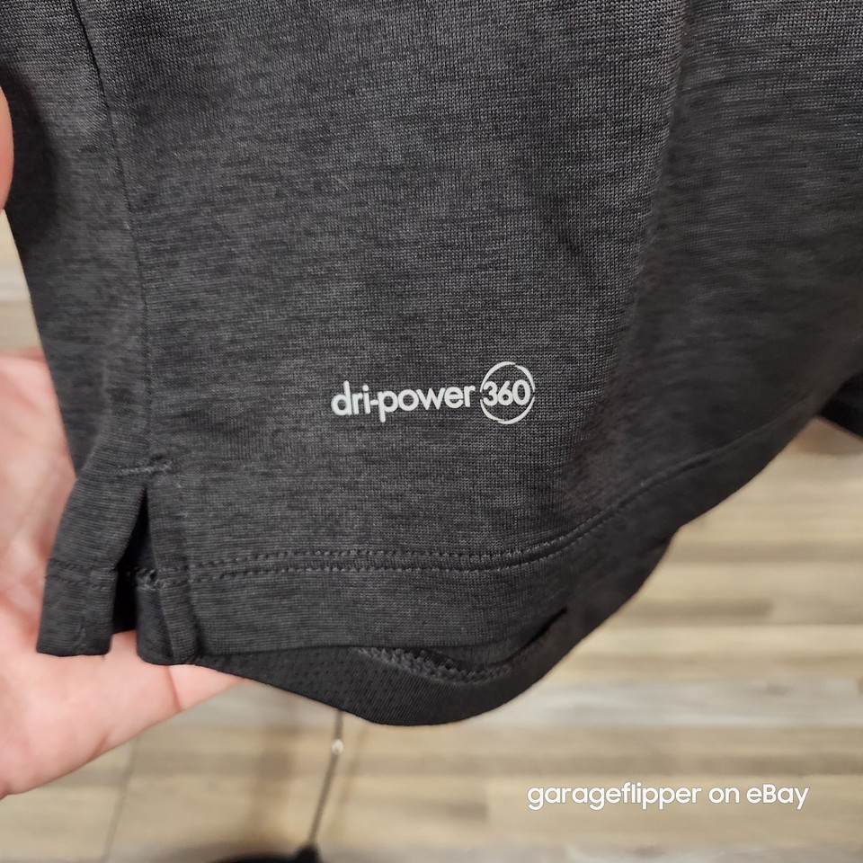 Russell Dri-Power 360 Mens XL Training Shirt Stretch Black Moisture ...