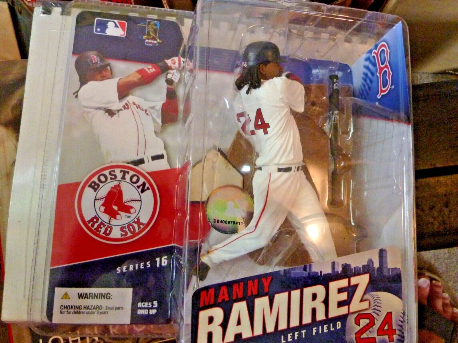 7 MCFARLANE'S MLB SERIES 16 BOSTON RED SOX MANNY RAMIREZ #24 LF ACTION ...
