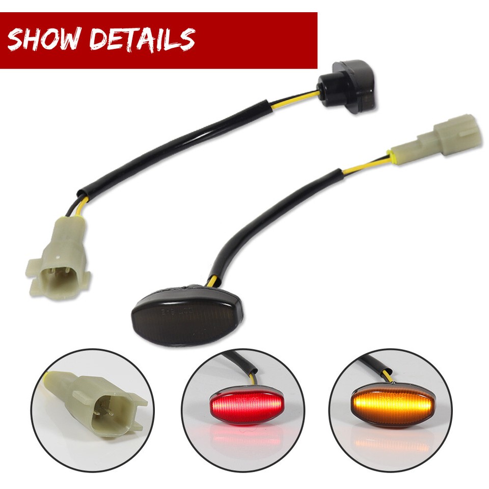 4PCS Smoked LED Strip Fender Marker Corner Lights For 17-up Ford F150 ...