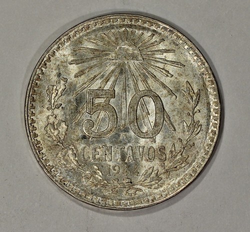 1944 M Mexico Silver 50 Centavos Coin Cap and Rays KM#447 | eBay