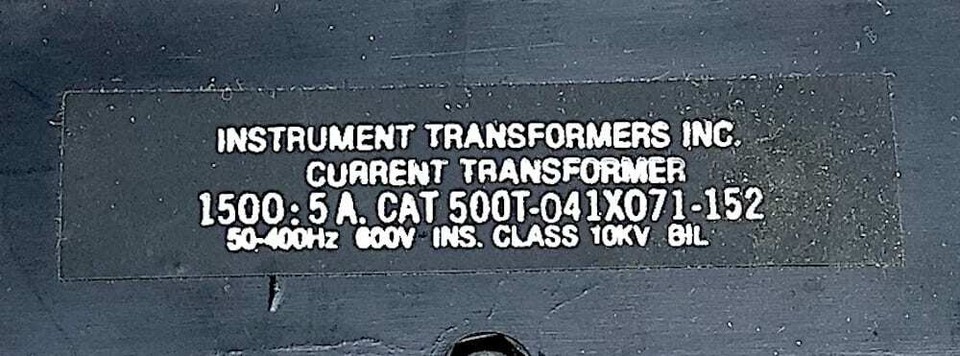 Instrument Transformers 500T-041X071-152 Current Transf. (NIB) | eBay