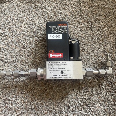 Brooks 5866 Gas H2 500 SCCM Pressure Controller Mass Flow Controller | eBay