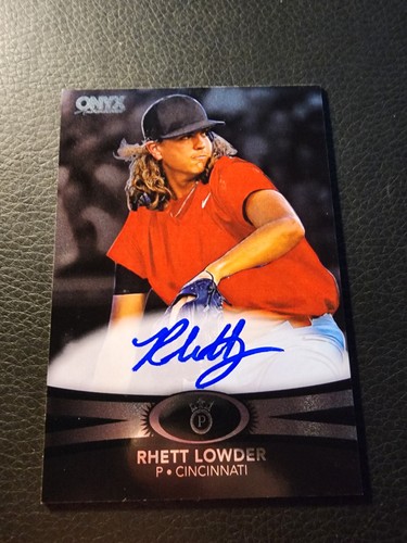 2023 Onyx Premium Rhett Lowder Silver Autograph Auto #26/85 Reds | eBay